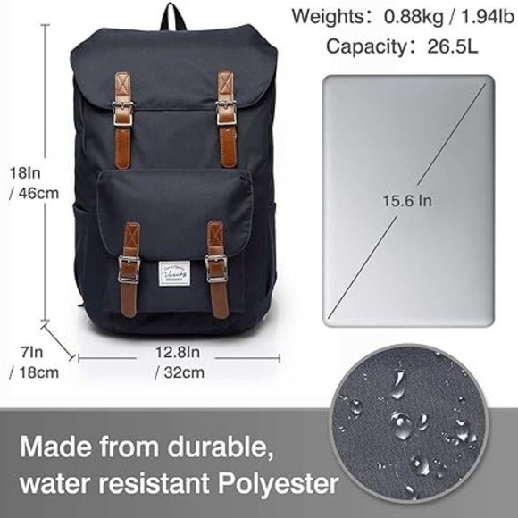 Vaschy | Bags | Vaschy School Backpack For Men And Women Casual Travel ...